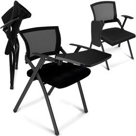 3 Pcs Folding Office Chair with Detachable Work Desk | Shop Today. Get ...