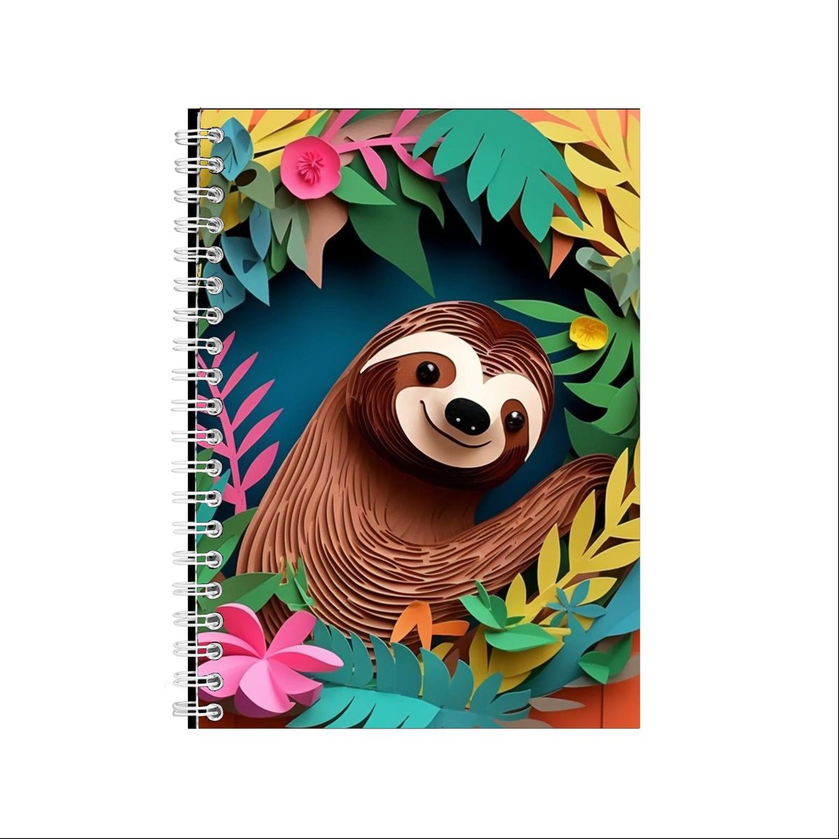 3D Sloth Jungle Ring Notebook Animals Gift Idea Notepad Pad 106 | Shop ...