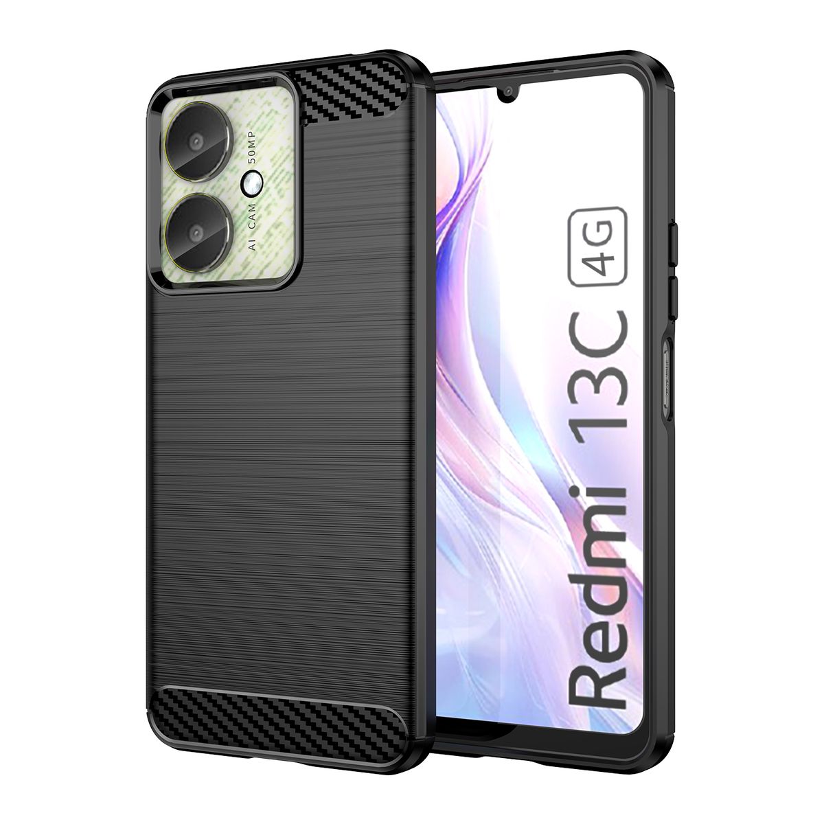 CellTime Carbon Fiber Design Case for Redmi 13C Shockproof Cover | Shop ...