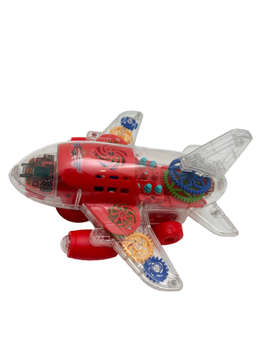 Kids Gear Airplane Toy Rotating Wheel with Lights and Music | Shop ...