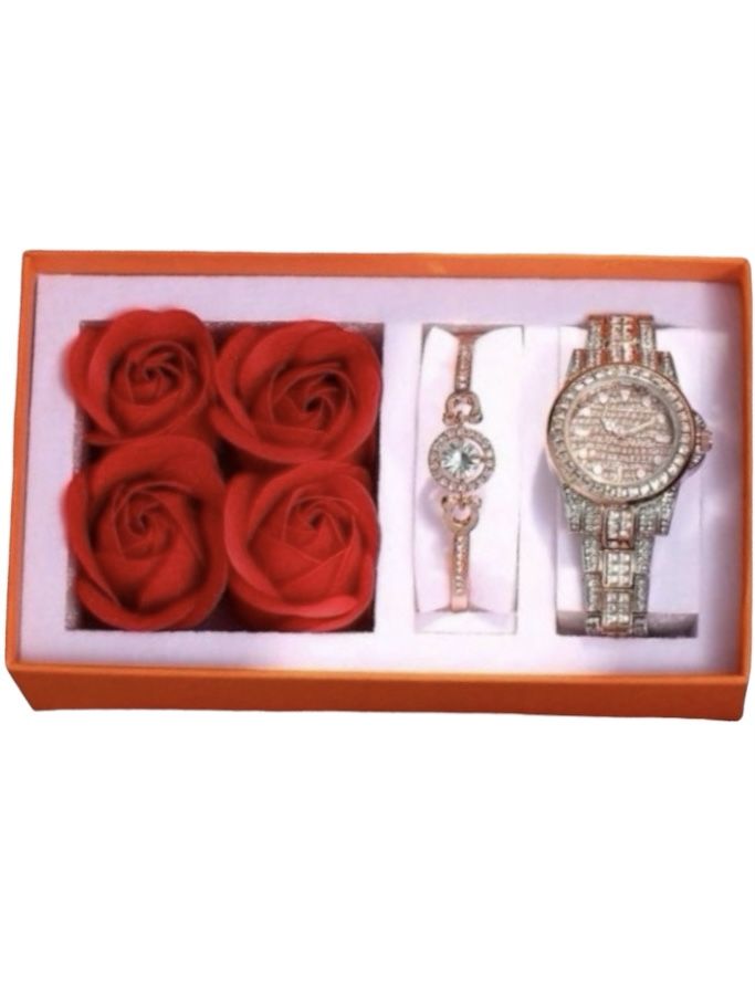 Women's Watch Set Including Gorgeous Quartz -Watch With ...