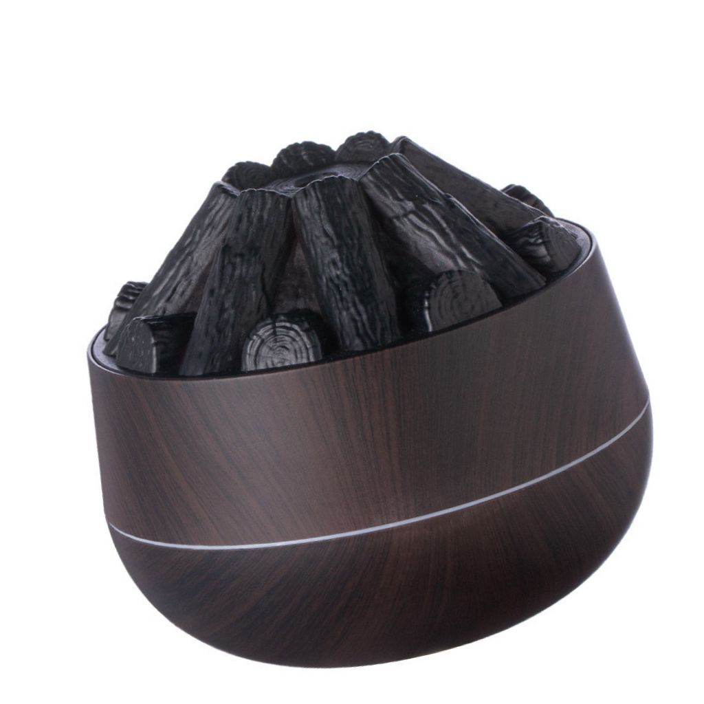 Simulated charcoal fire household office small wood grain humidifier ...