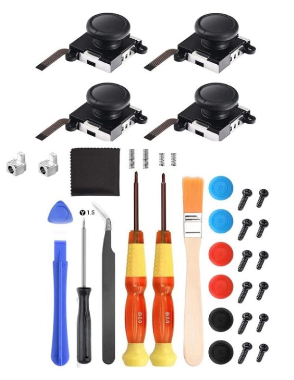 36 in 1 Repair Kit with Tools For Nintendo Switch Joy-Con Controllers ...