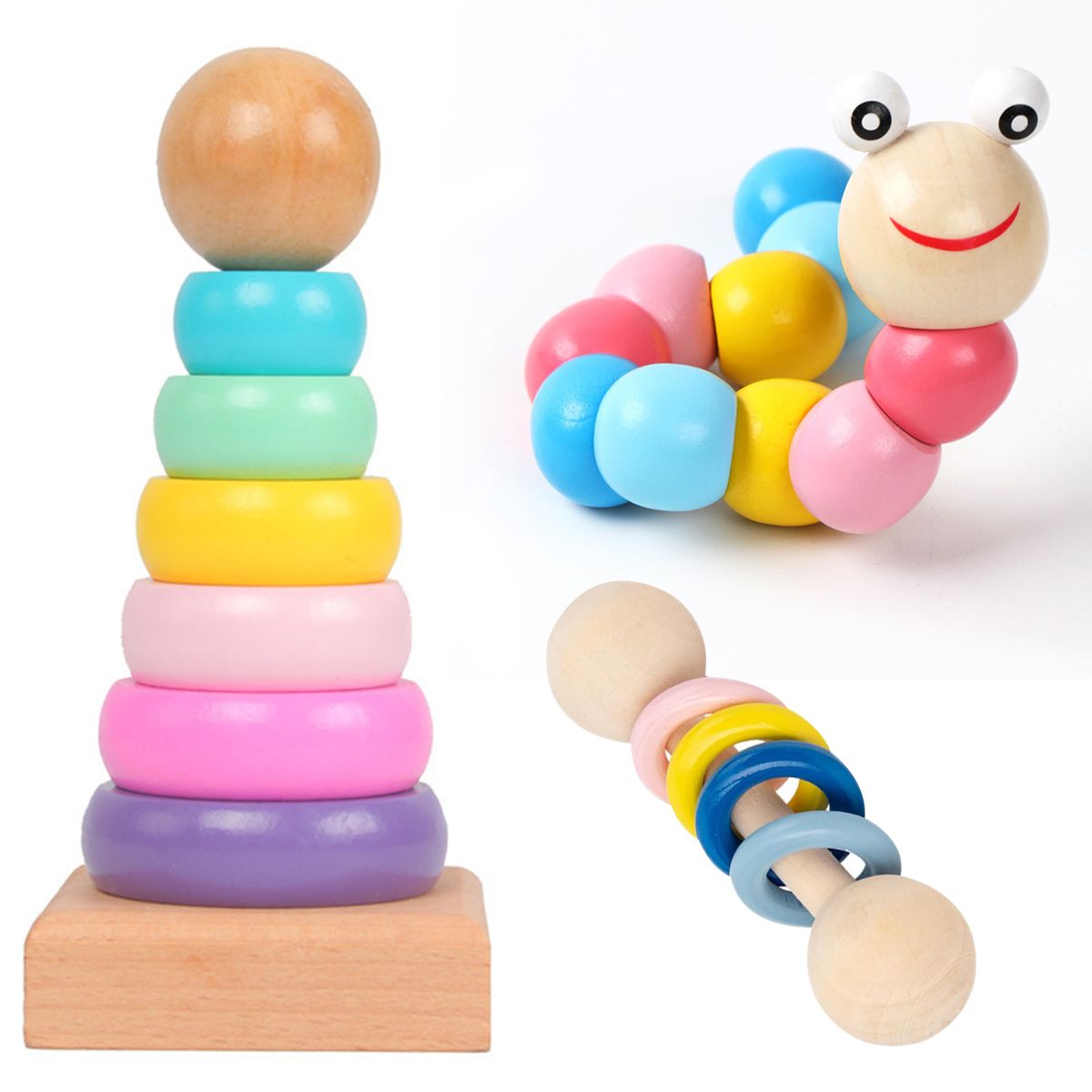 Multifunctional Colorful Wooden Children's Toy Set | Shop Today. Get it ...