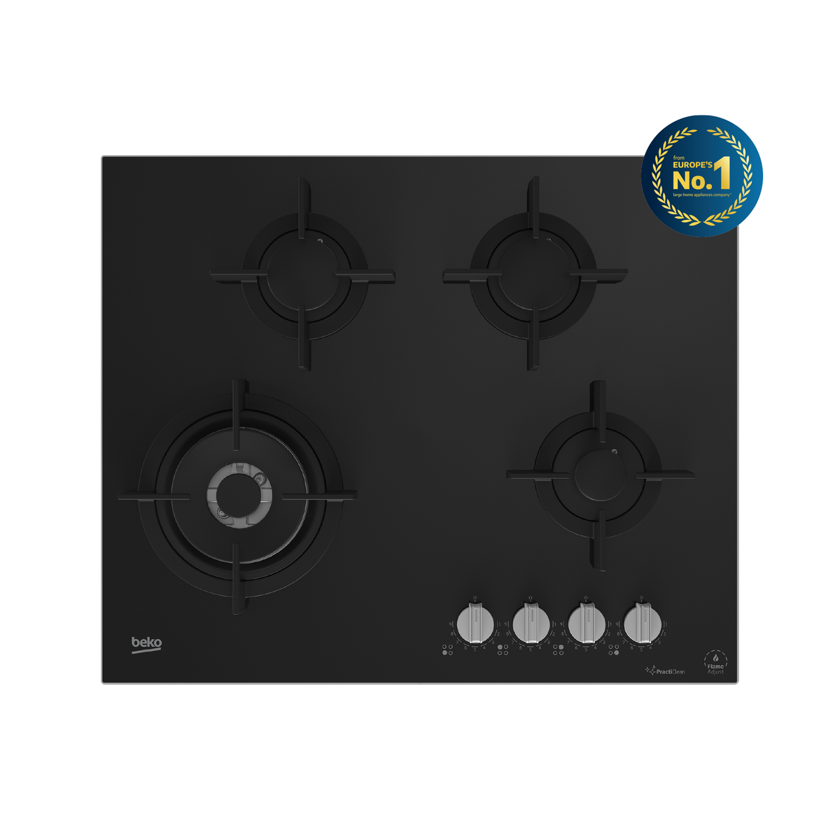 Beko 65cm Built-In Gas on Glass Hob Black MACM11B | Shop Today. Get it ...