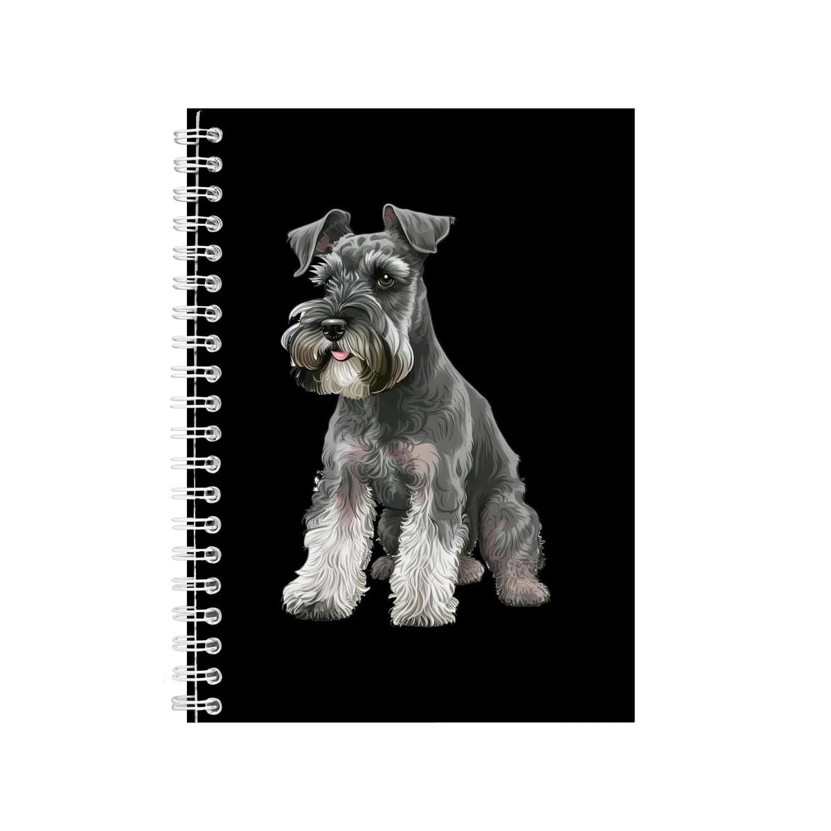 Miniature Schnauzer A5 Notebook Spiral Lined Trendy Notepad Dog Idea ...