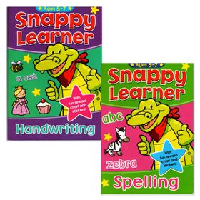 Snappy Learner Educational Books - Set of 2 - Handwriting and Spelling ...
