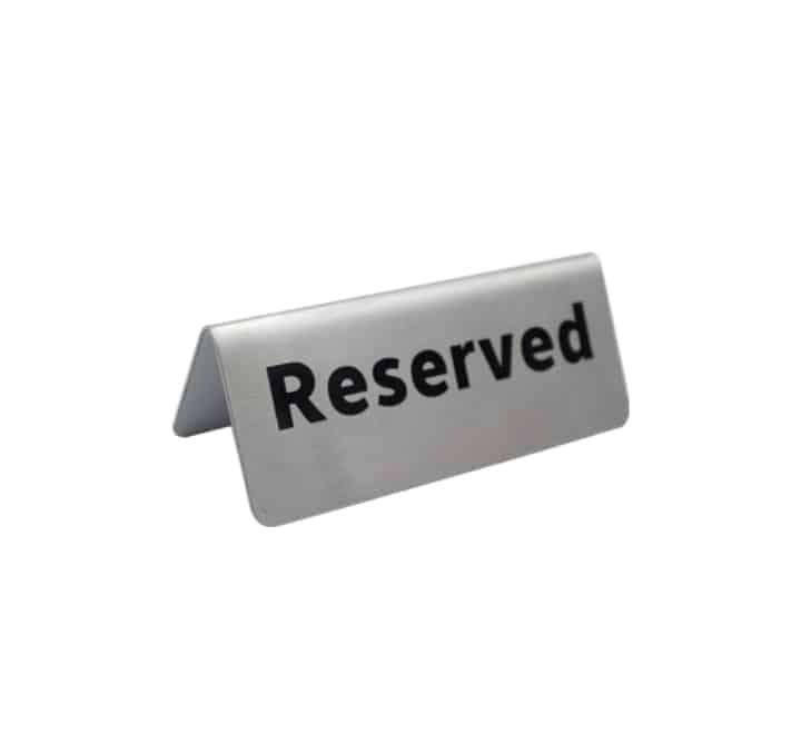 Reserved Sign Steel | Shop Today. Get it Tomorrow! | takealot.com