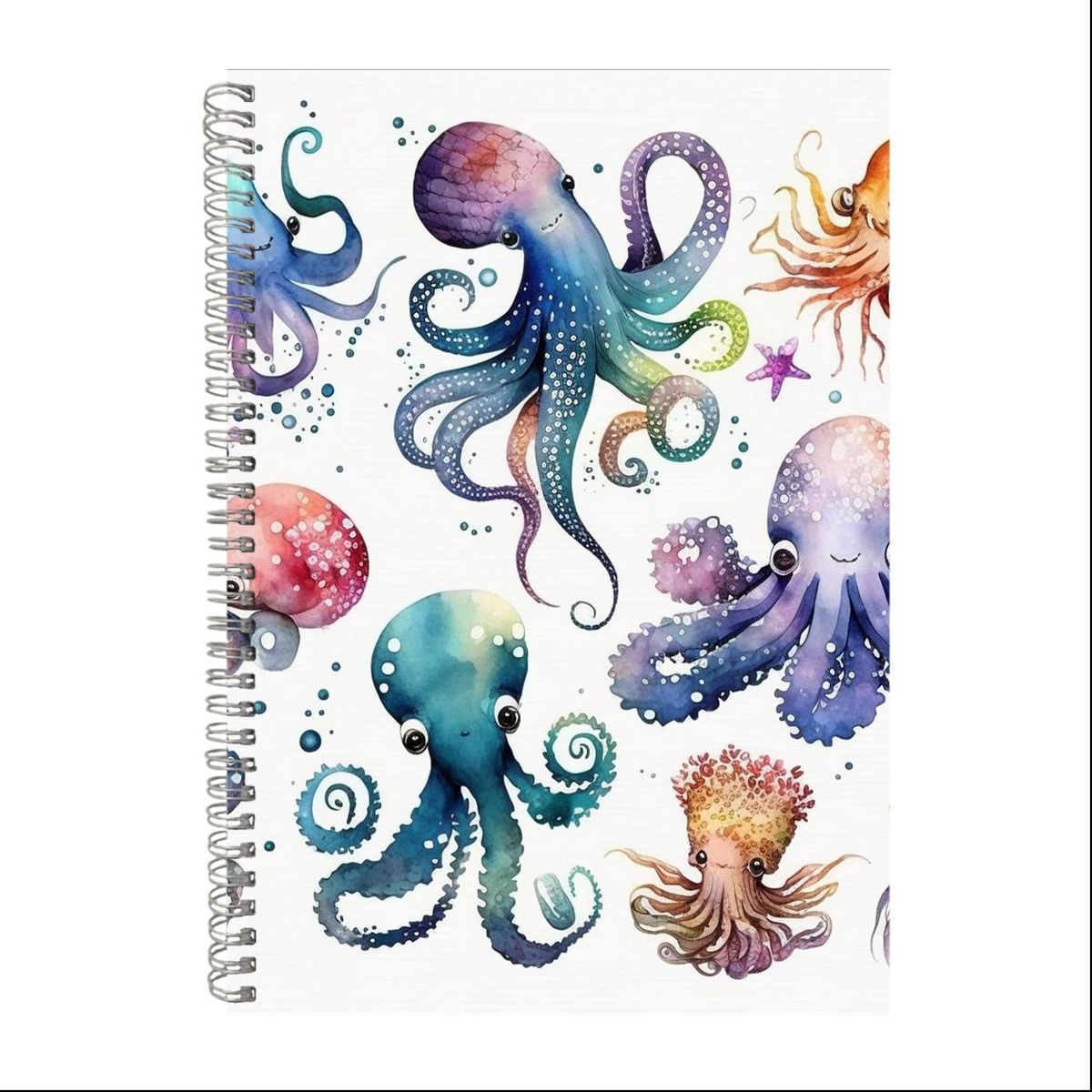 Octopuses Watercolor Set Gift Idea A4 Notepad 211 | Shop Today. Get it ...