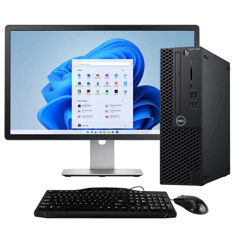 Dell OptiPlex 3060 Intel i5, 8th Gen SFF Desktop PC + 23" Monitor ...