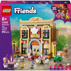 LEGO® Friends Restaurant and Cooking School Pretend-Play Role-Play Toy ...