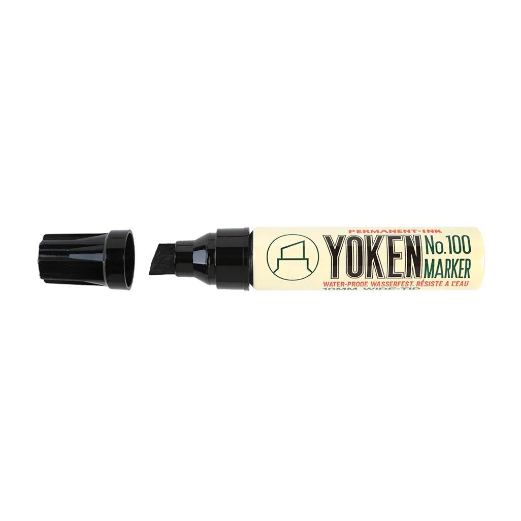 Yoken Permanent Marker Broad Chisel Point No100 - Black | Shop Today ...