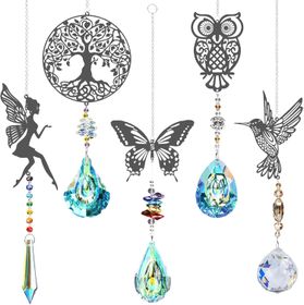 Suncatcher Crystal Wind Chimes,Hanging for Home, Garden, Outdoor ...