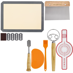 GET UNBOXED - Bread Making Tool Set Danish Dough Whisk Kit Baking ...