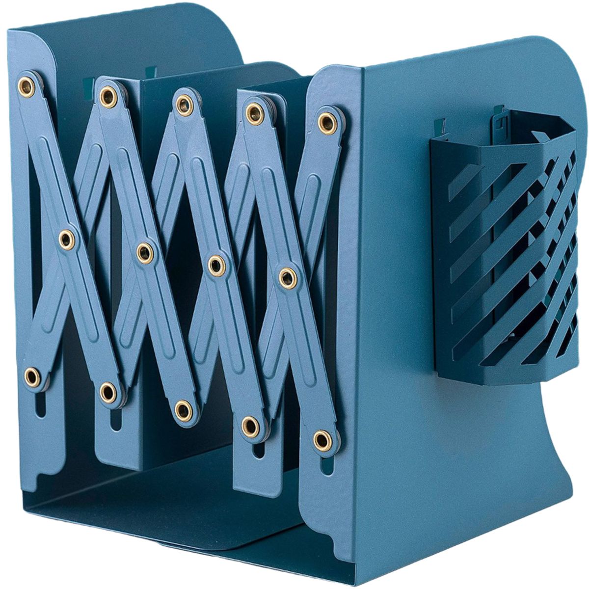 Expandable Bookend with Pen Holder Adjustable Book Shelf Organizer ...