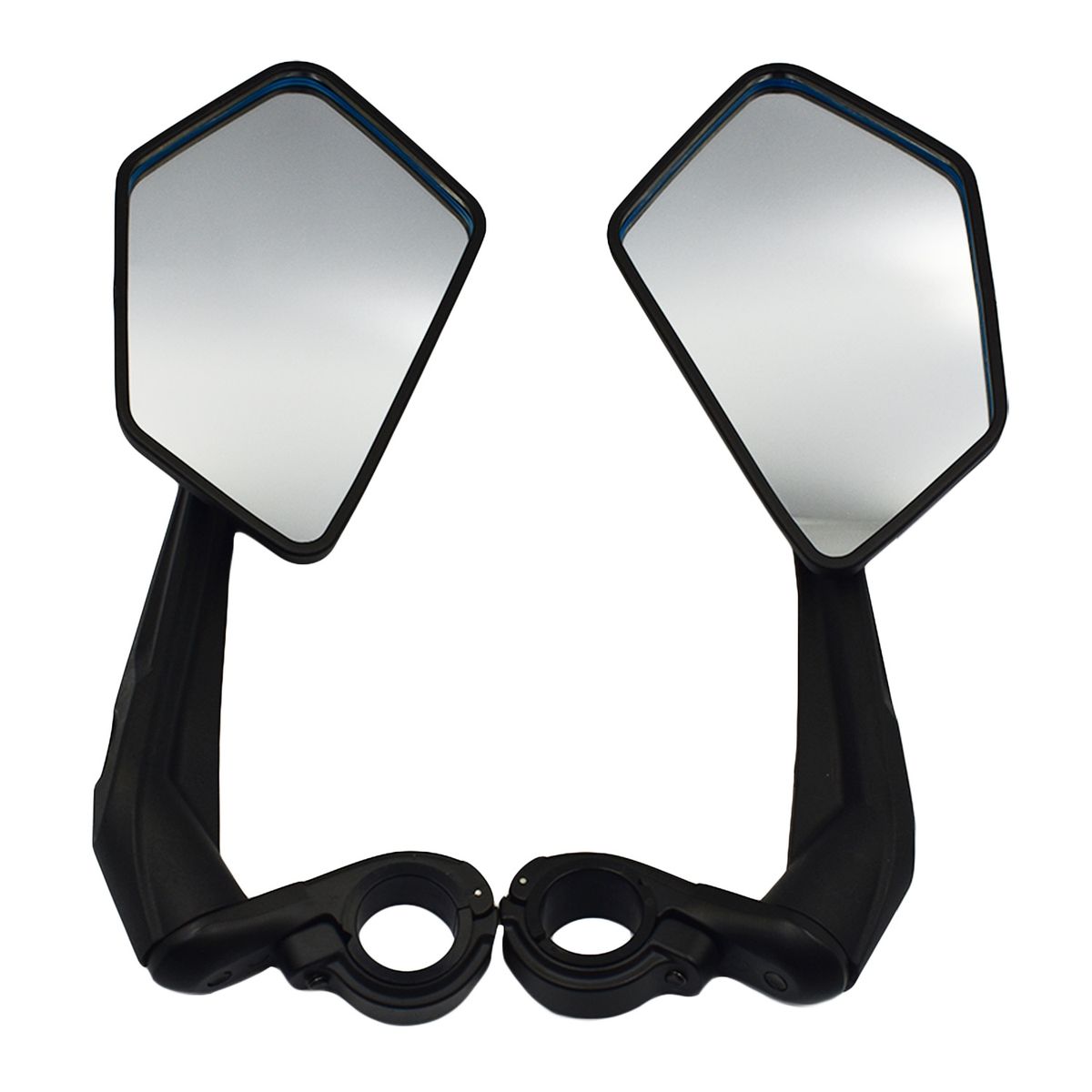 Bike And Motorcycle Rear View Mirrors Universal Fit With Reflective
