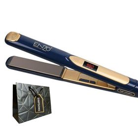 Enzo NEW Range 2 in 1 Titanium Hair Straightener & Luxury Simpsons Bag ...