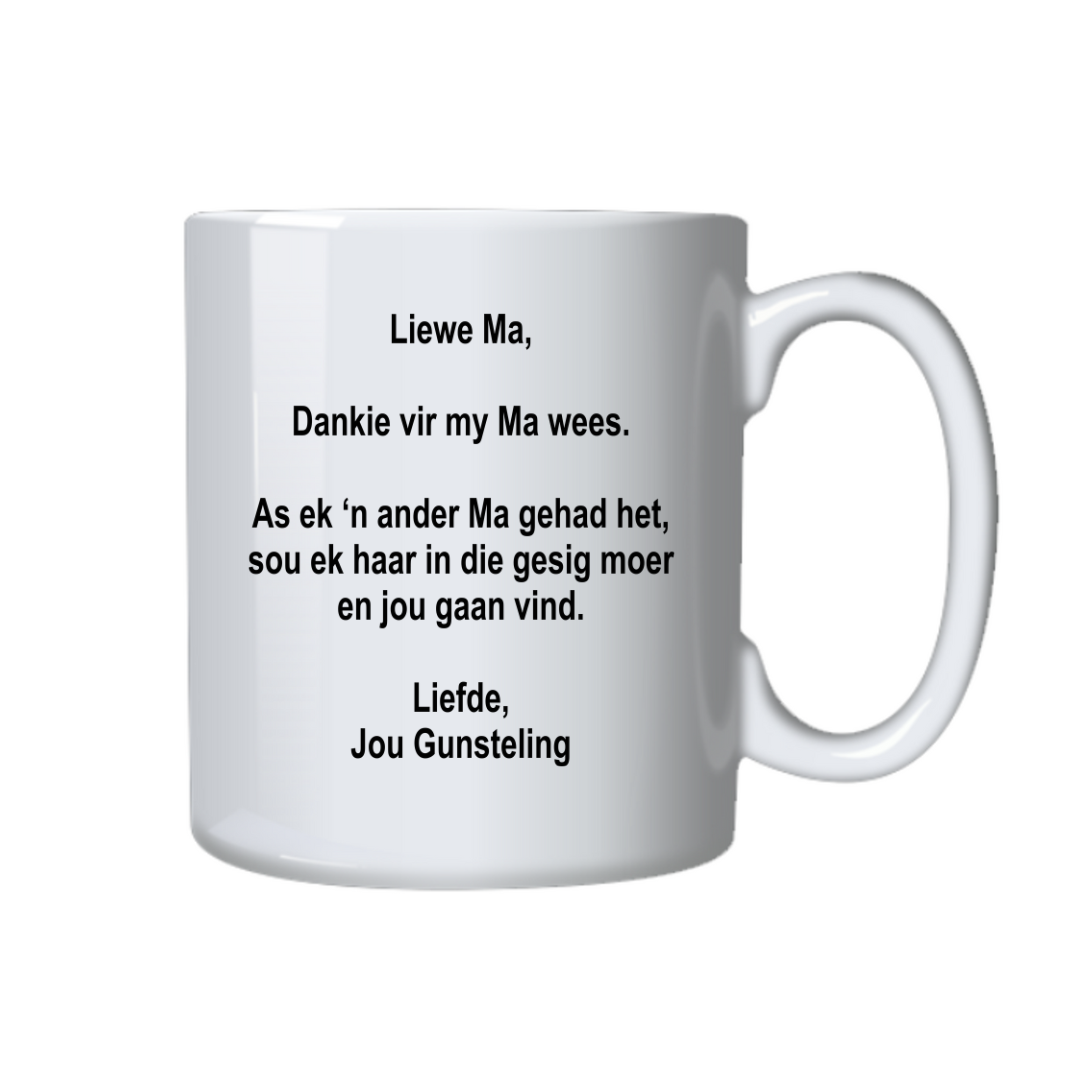 Mothers Day Gift Idea Dankie Vir Ma Wees Birthday Christmas Afrikaans ...