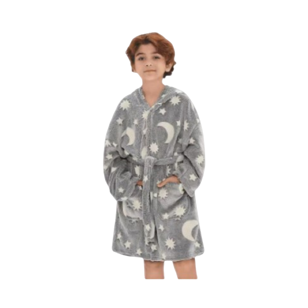 Boys' Soft Fleece Moon and Stars Robe with Tie Belt | Shop Today. Get ...
