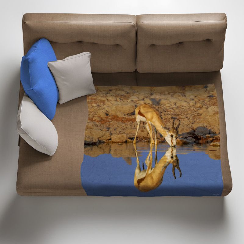 Springbok Reflection Light Weight Fleece Blanket by Fanie Heyman | Shop ...