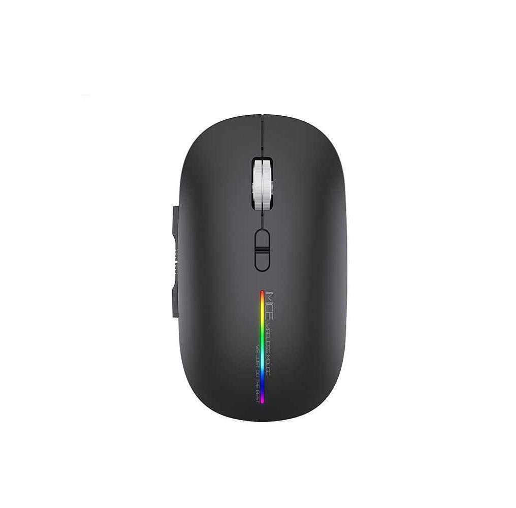 DW iMICE Wireless 2.4G + Bluetooth Rechargeable RGB Mouse 4000dpi ...