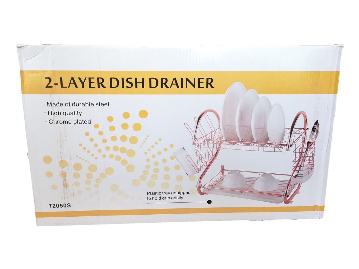 Chrome Plated 2 Layer Dish Drainer | Shop Today. Get it Tomorrow! | takealot.com