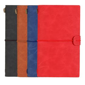 4 Pack A6 72 pg Leather Notebook Handbook Set | Shop Today. Get it ...