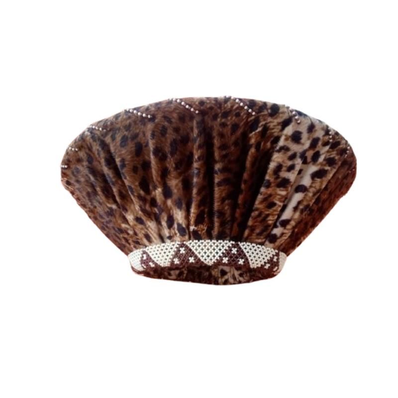 Traditional Zulu Isicholo Hat Leopard Print African Headdress Hat ...