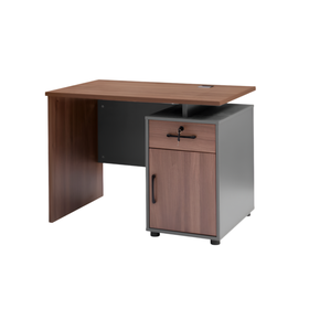 Modern Reception Walnut Office Desk - 120 x 75 x 60cm | Shop Today. Get ...