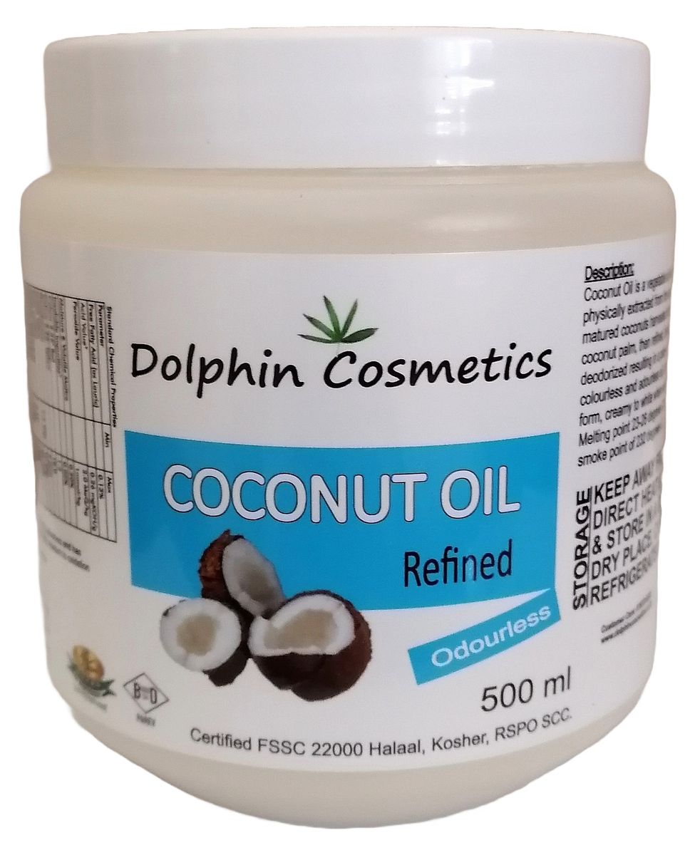 Dolphin Cosmetics Refined Odourless Coconut Oil | Shop Today. Get it ...