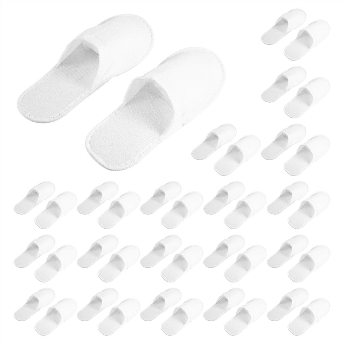 20 Pairs Closed Toe Disposable Slippers Women Men For Hotel Home | Shop ...