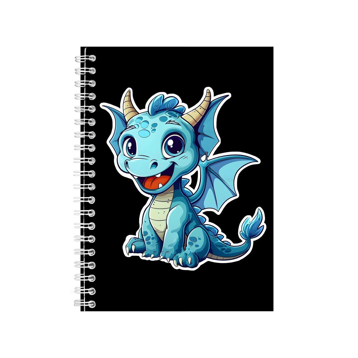 Blue 4 A5 Notebook Spiral Lined Trendy Notepad Dragon Idea 398 | Shop ...