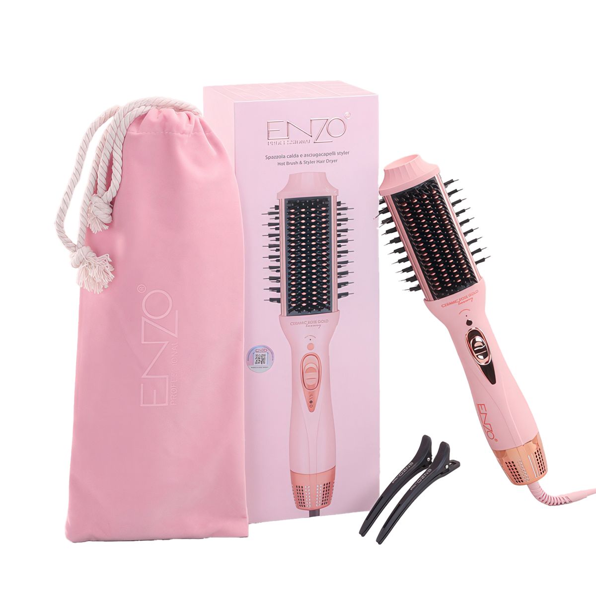 Enzo Hot Air Brush & Straightener | Shop Today. Get it Tomorrow ...