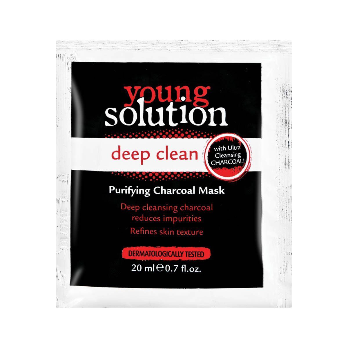 Young Solution Deep Charcoal Cleansing Mask Sachet 20ml - X3 | Shop ...