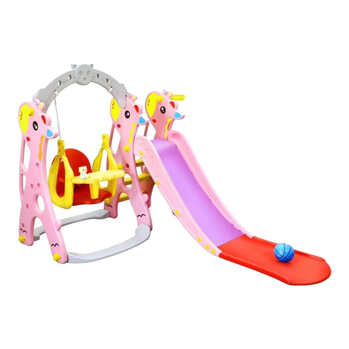 SMTE 3-in-1 Swing and Slide Set for Kids - Freestanding Climber Set ...