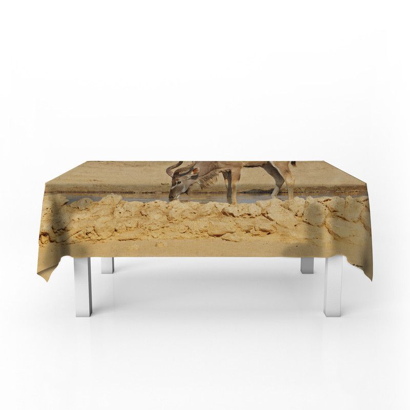 Kudu Bull Rectangle Tablecloth by Annette Heymans 2 | Shop Today. Get ...