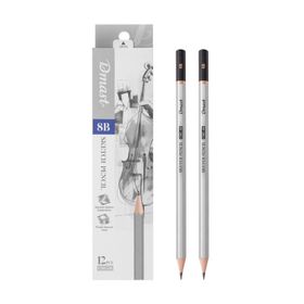 Dmast Sketching Pencil 8B 12pcs Black | Shop Today. Get it Tomorrow ...
