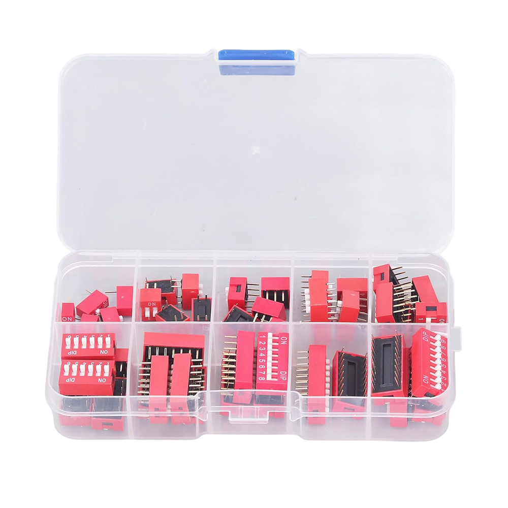 Robotico 45pc DIP 2.54mm 1-9 Flat Dial Switch Kit | Shop Today. Get it ...