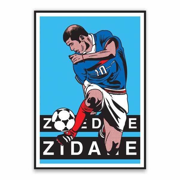 Zinedine Zidane Cartoon Poster - A1 | Shop Today. Get it Tomorrow ...