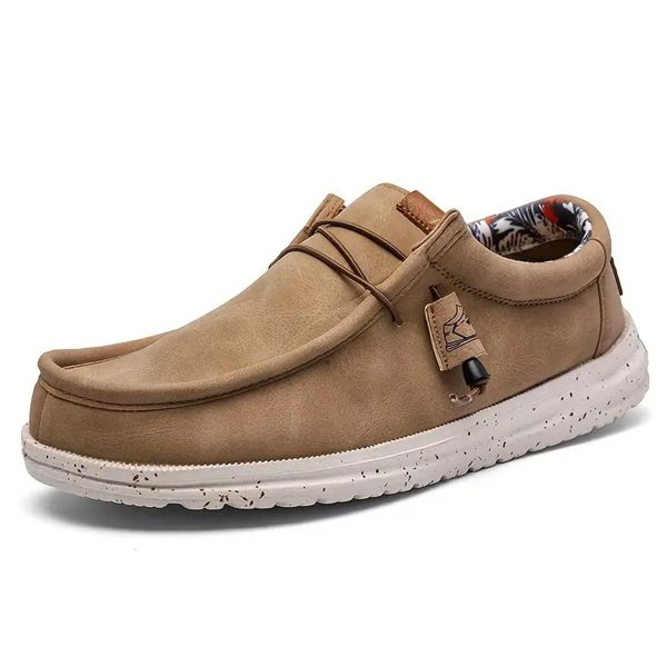 Men's Slip On Caramel Canvas Loafer Shoes | Shop Today. Get it Tomorrow ...