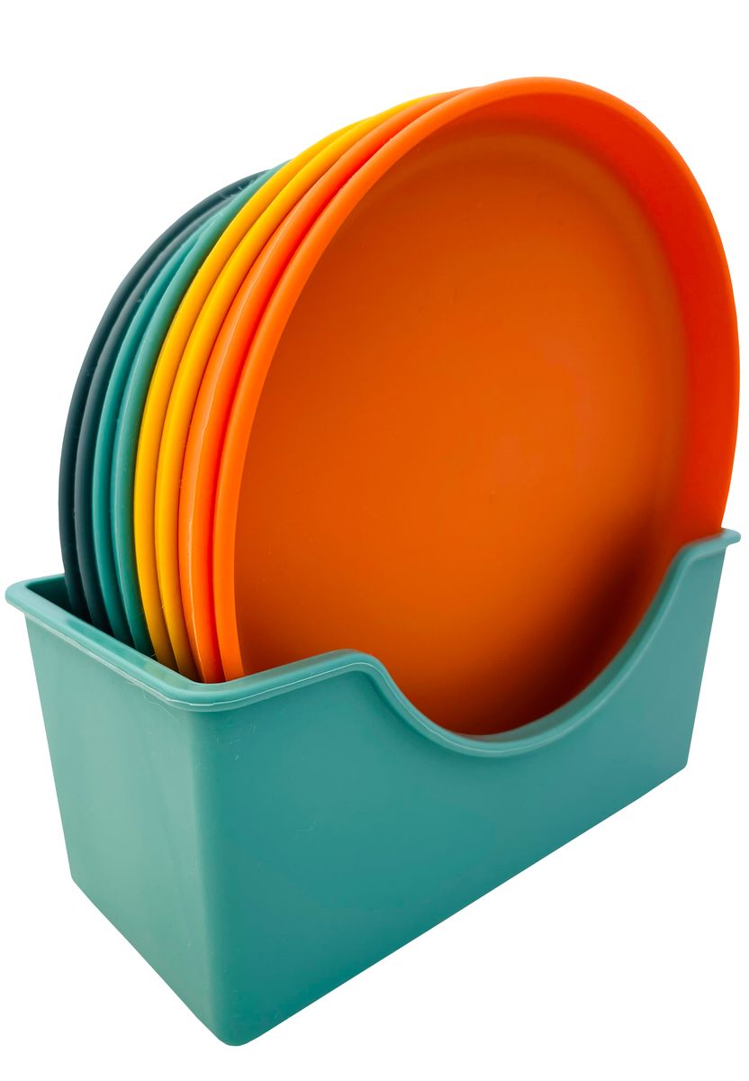 MamaMia-Snack Plate Set of 8-Circular Style | Shop Today. Get it ...