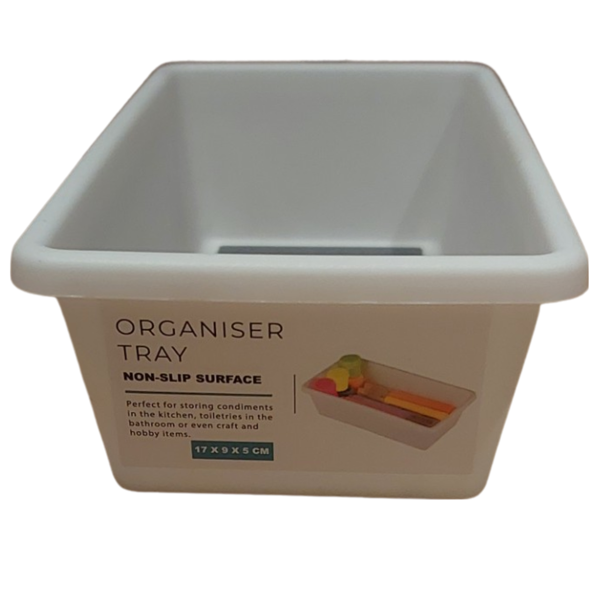 White Organiser Tray 17 x 9 x 5 cm | Shop Today. Get it Tomorrow ...