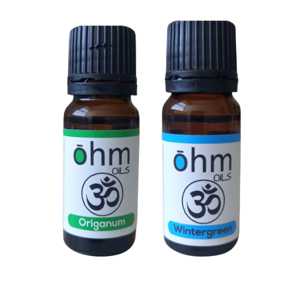 OHM Pure Essential Oreganum 10ml + Wintergreen 10ml Therapeutic Grade ...