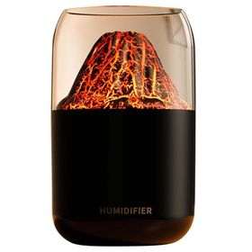 Portable Mini Volcano Humidifier 300ml Small Cool Mist USB Personal ...