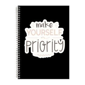 Self Priority_1 Motivational A4 Notebooks for Women Graphic Present 009 ...