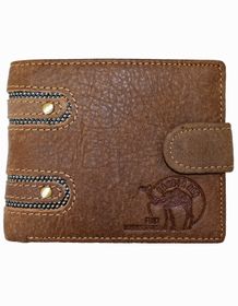 Fino DWS-8307C Genuine Leather Dakota Red Wallet with SD Card Holder ...