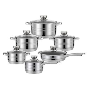 Haus Roland German Design 12 Piece Stainless Steel Cookware(Casserole ...