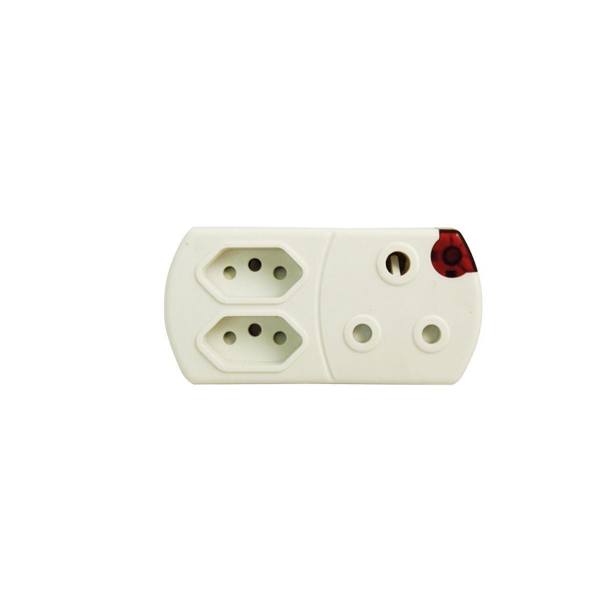 White Adaptor - 1x16A 2x6A - 4 Pack | Shop Today. Get it Tomorrow ...