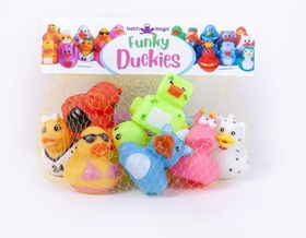 Funky Duckies - Floating Bath Ducks 10 Piece - Bath Magic | Shop Today ...
