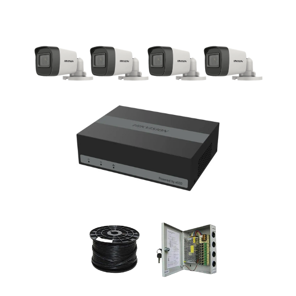 HikVision 4 Ch Turbo HD Kit - 4ch eDVR - 4 x HD1080P Camera - 20M ...